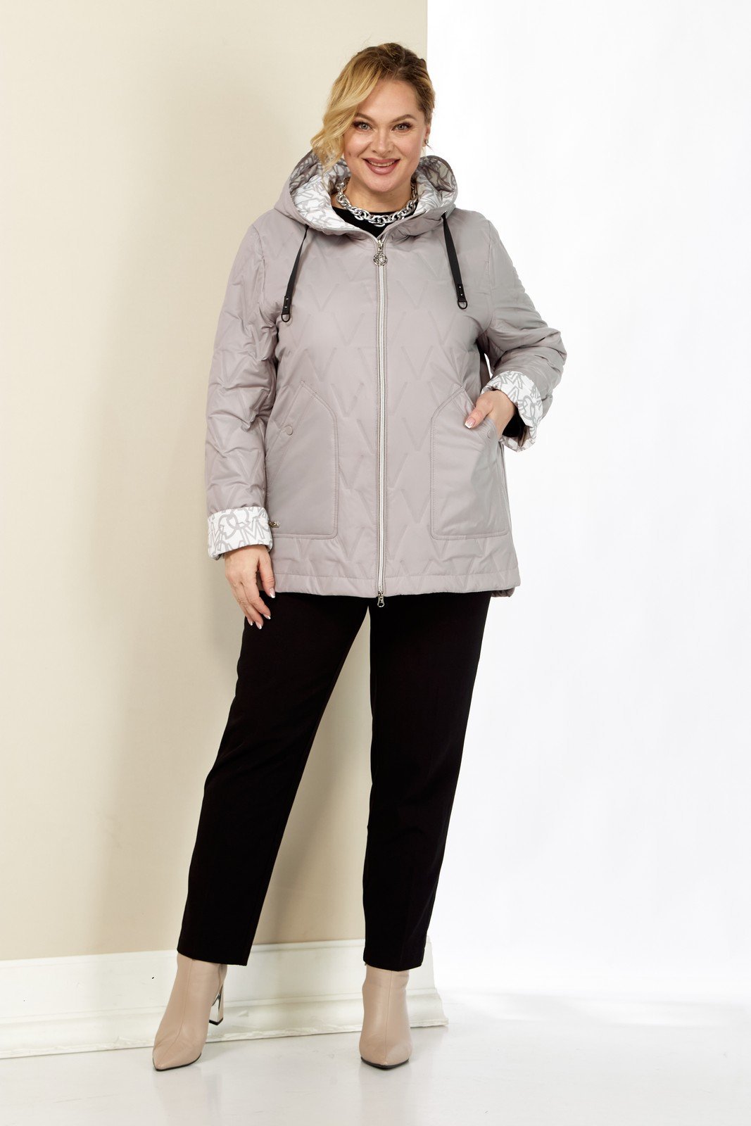 Куртка 2183 пудра Shetti купить в интернет магазине | в наличии